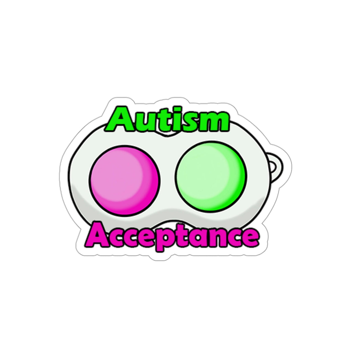 Autism Acceptance Sticker by Uniflame – The Autistic Innovator